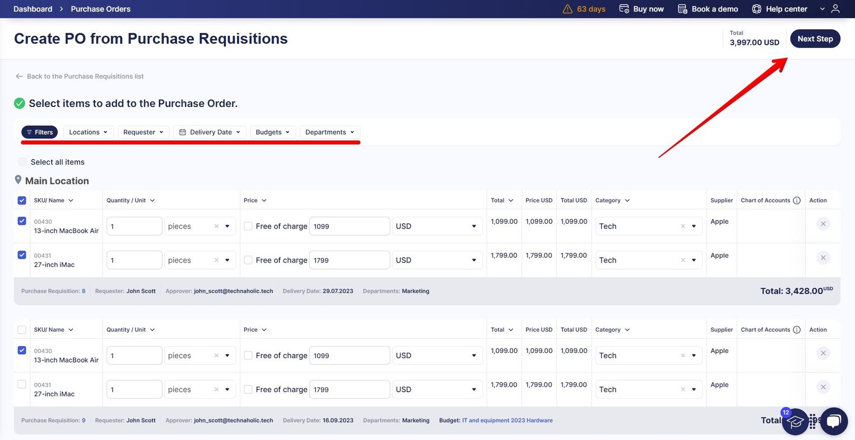 How to Create Purchase Orders from Requisitions